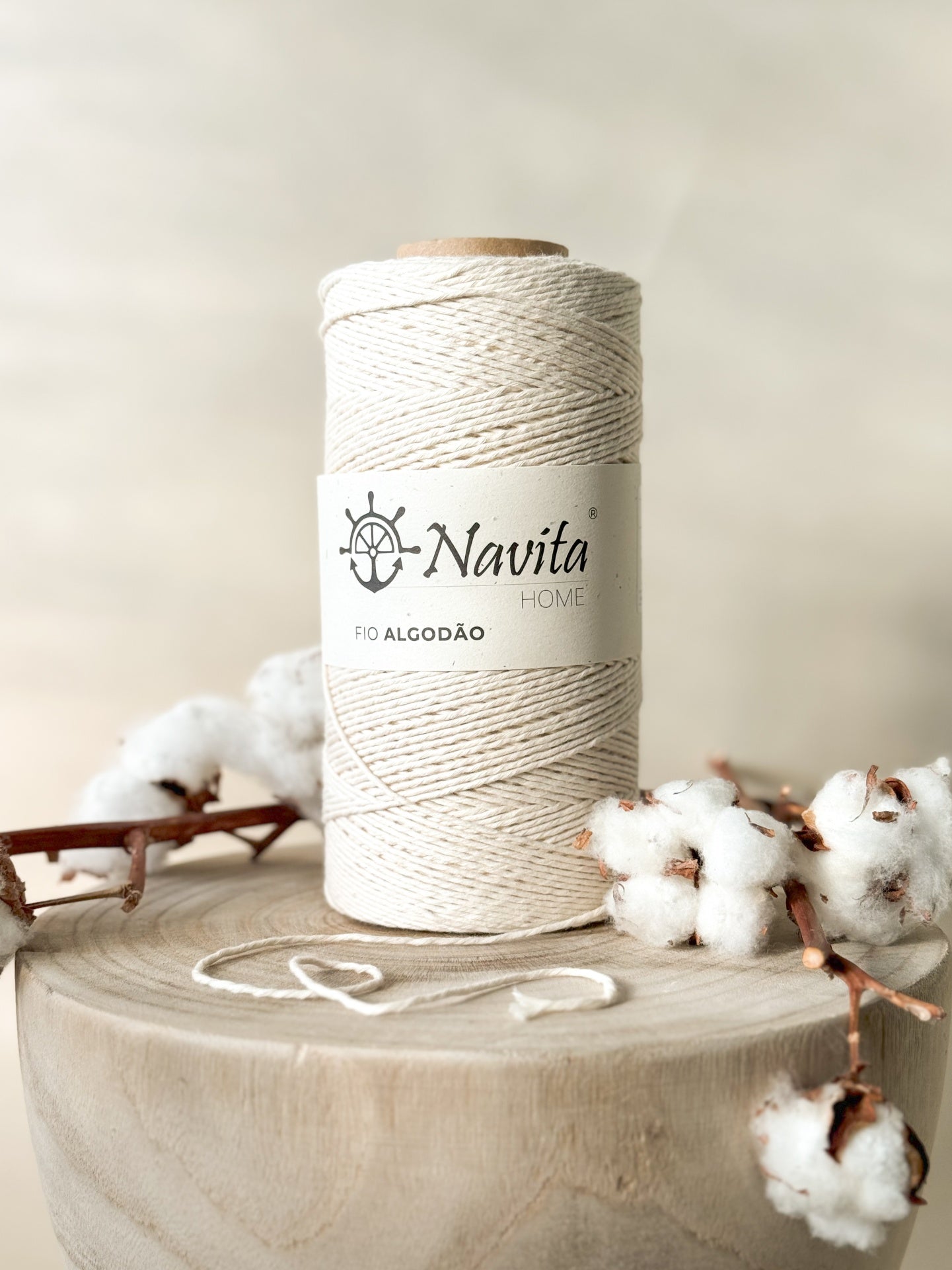 Mecha de Algodão – Barbante para Franjas, Croché e DIY | Navita