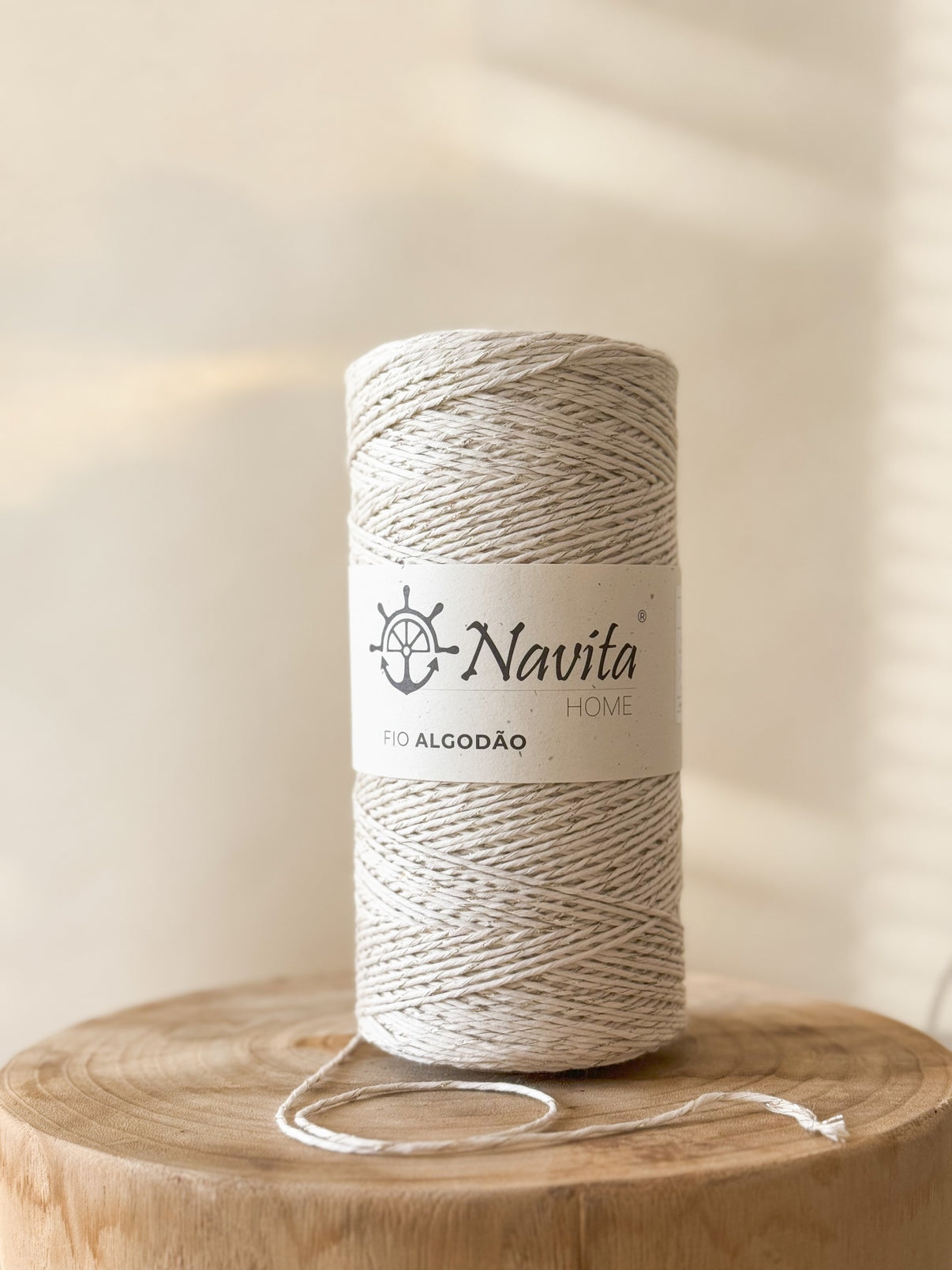 Mecha de Algodão Natural/Lurex – Barbante para Franjas, Croché e DIY ...